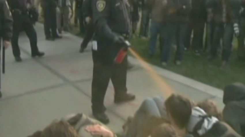 California Campus Police On Leave After Pepper Spraying Cnn