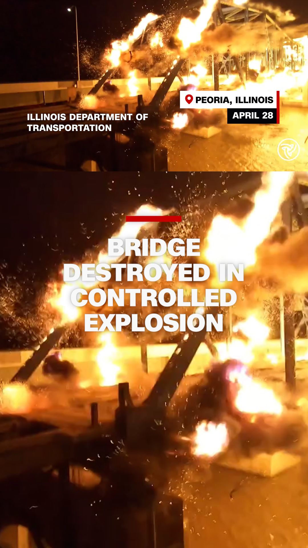 Bridge destroyed in controlled explosion | CNN