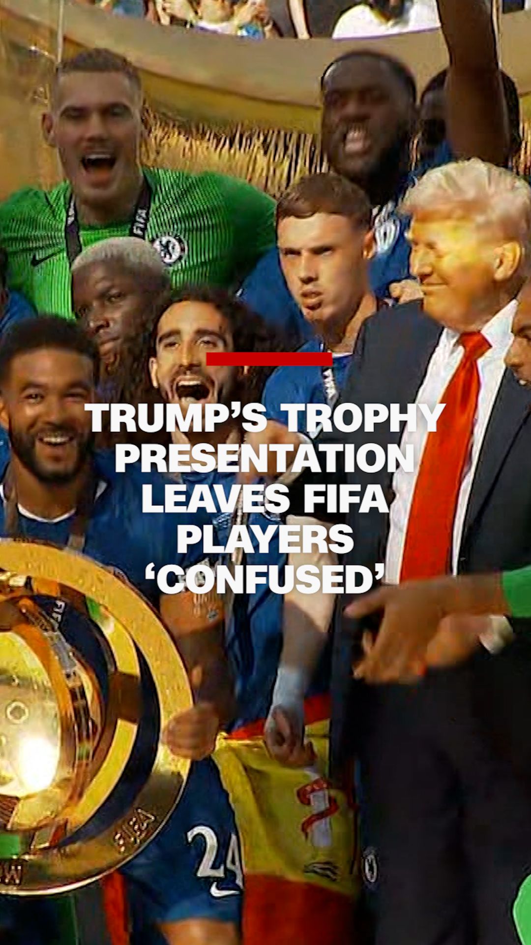 Watch: Trump stays on stage at FIFA Club World Cup final | CNN