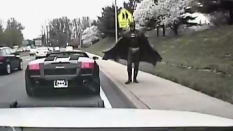 ‘batman Is Pulled Over For Improper Tags On His ‘batmobile Cnn 8222