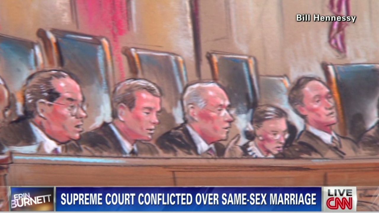Protesters pack Supreme Court grounds fpr same-sex arguments | CNN Politics
