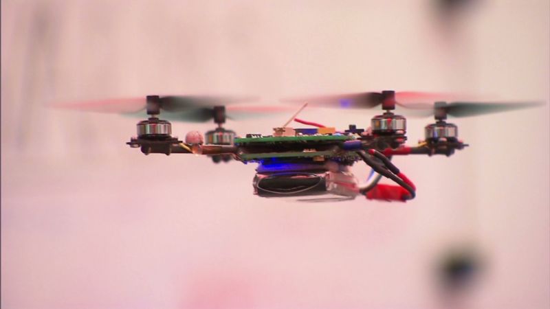 Tiny flying robots! Meet the quadrotor | CNN Business