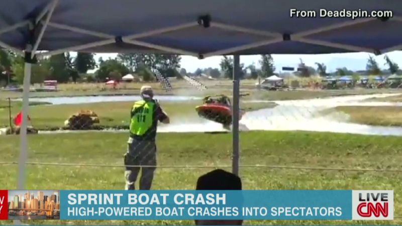 Boat goes off course, crashes into crowd | CNN