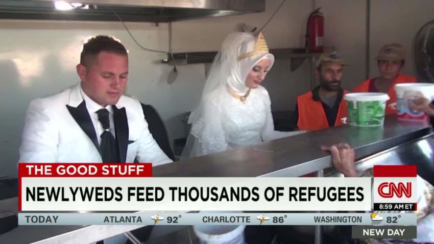 Couple Feeds Thousands Of Refugees During Wedding Cnn