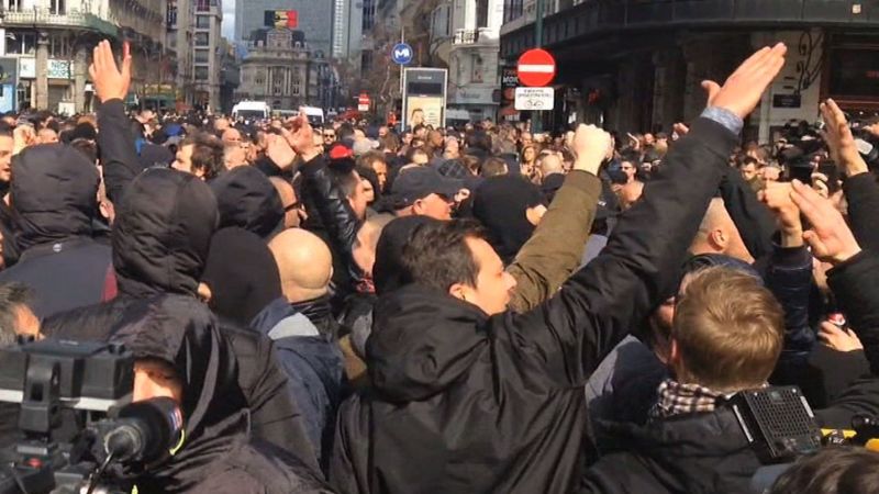 Nazi salutes at Brussels attack memorial | CNN