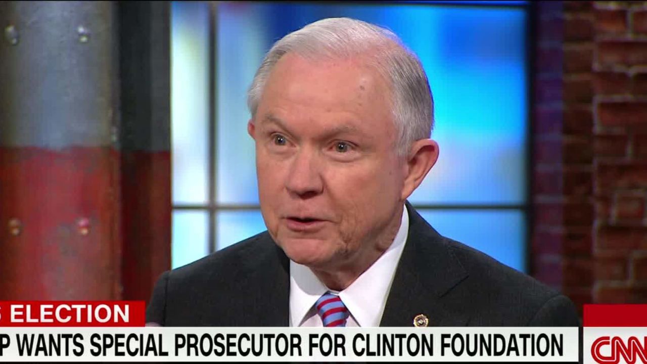 Sen Jeff Sessions Clinton Foundation Should Be Fully Investigated