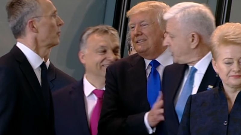 Did Trump Push Prime Minister Aside Cnn Politics