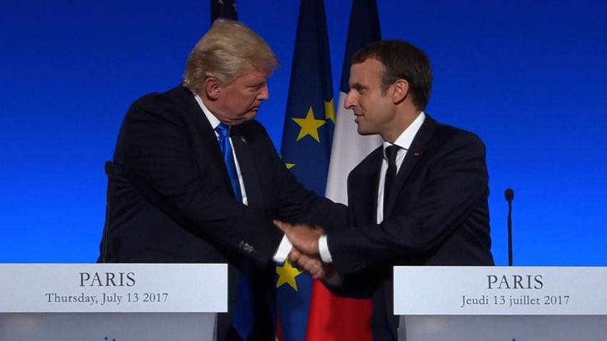 Can Macron Guide Trump Back To Center Stage Cnn