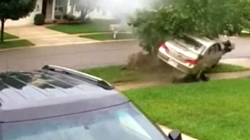 Driver Plows Stolen Car Into Tree Cnn