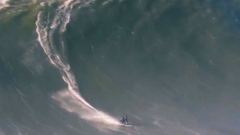 Surfer breaks back after massive wipeout | CNN