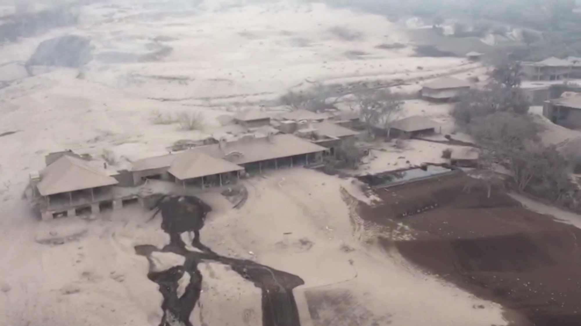 Fuego Volcano Eruptions Before And After