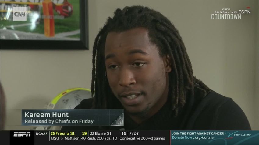 Kansas City Chiefs cut star running back Kareem Hunt after video shows ... Kansas City Chiefs cut star running back Kareem Hunt after video shows ...