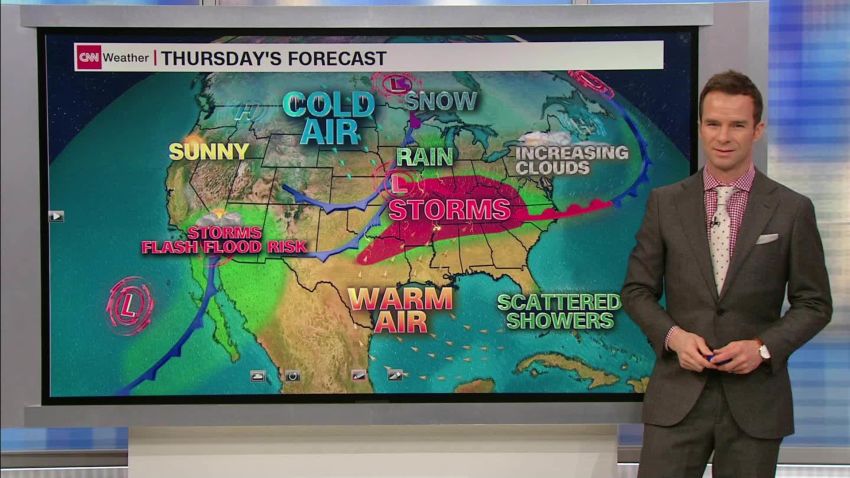 Storms And A Flash Flood Threat To Impact Two Regions Across The Us Cnn
