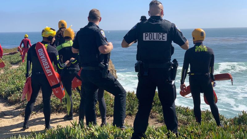 A 100-mph police chase in California ends with suspect driving over cliff and into the Pacific ...
