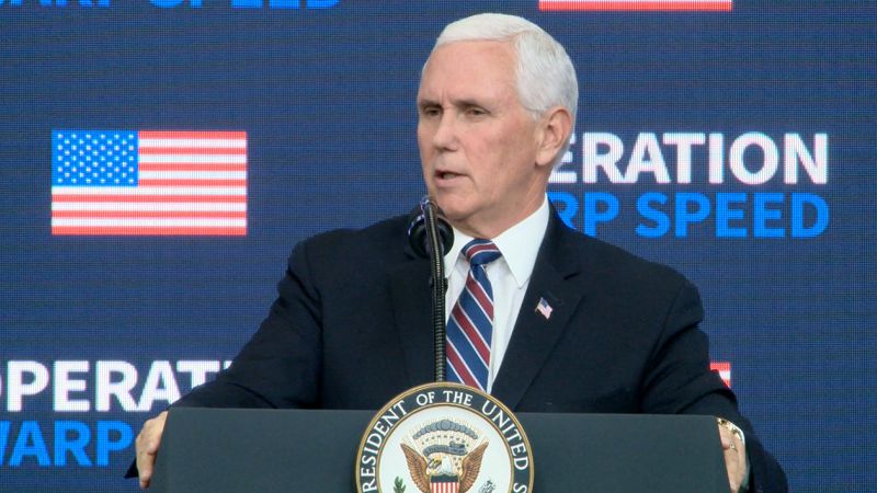 Pence receives coronavirus vaccine Friday morning | CNN Politics