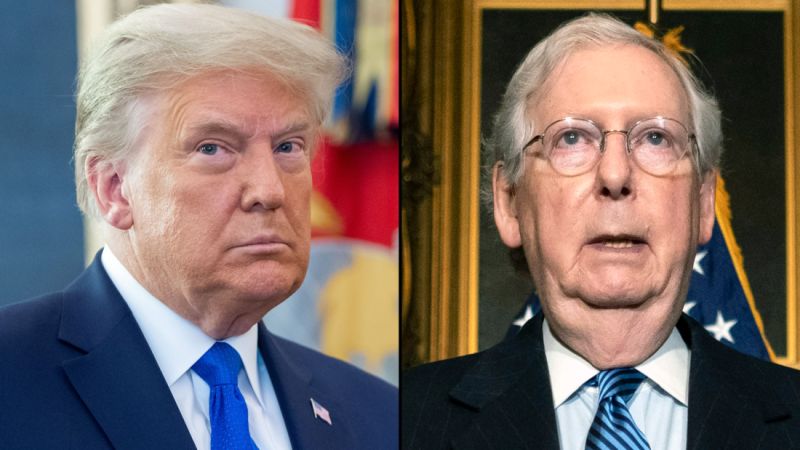 Trump rips McConnell in lengthy statement after being acquitted in ...