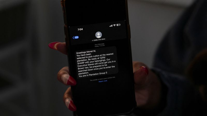 Authorities work to find the source of racist texts sent to Black ... Authorities work to find the source of racist texts sent to Black ...