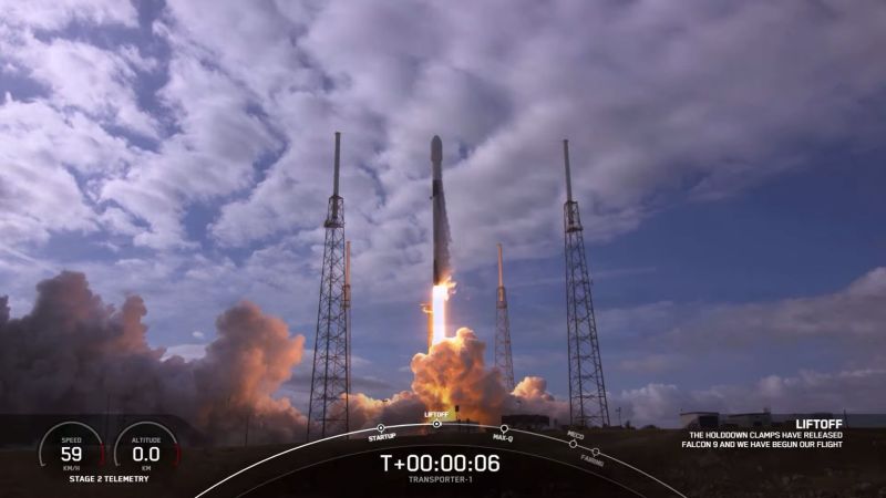 Spacex Launch Falcon 9 Rocket Carried 143 Satellites Into Orbit In