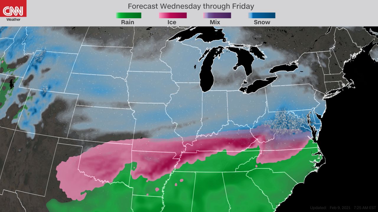 Polar Vortex Is Setting The Stage For A Crippling Ice Storm Cnn