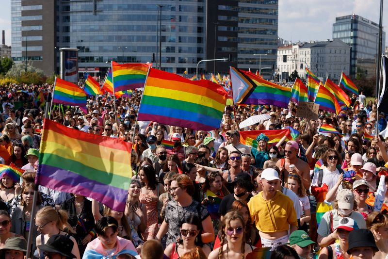 Thousands March For Lgbt Equality In Polish Capital Cnn
