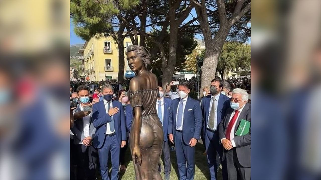 Italian Statue Of A Scantily Clad 19th Century Farm Worker Sparks