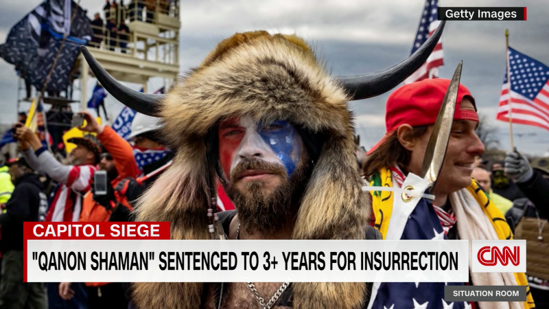 Qanon Shaman Sentenced To Over 3 Years In Riot Cnn