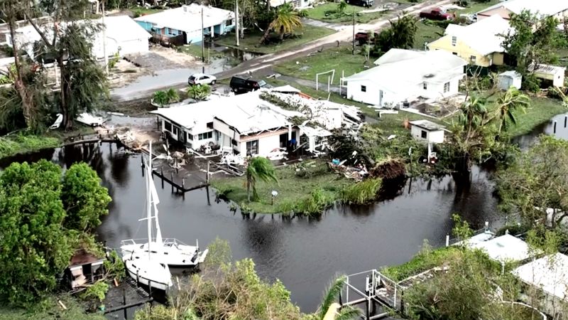 Drone video shows catastrophic damage in Florida | CNN