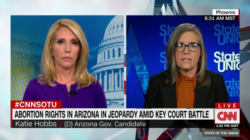 Bash presses Hobbs on whether she backs legal limits on abortion | CNN Politics