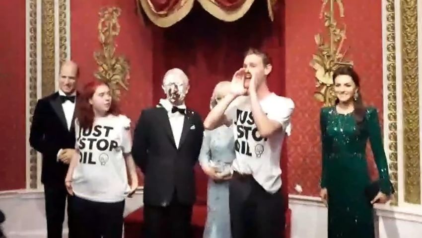Video: Activists deface King Charles III wax figure, Monet painting | CNN Video: Activists deface King Charles III wax figure, Monet painting | CNN