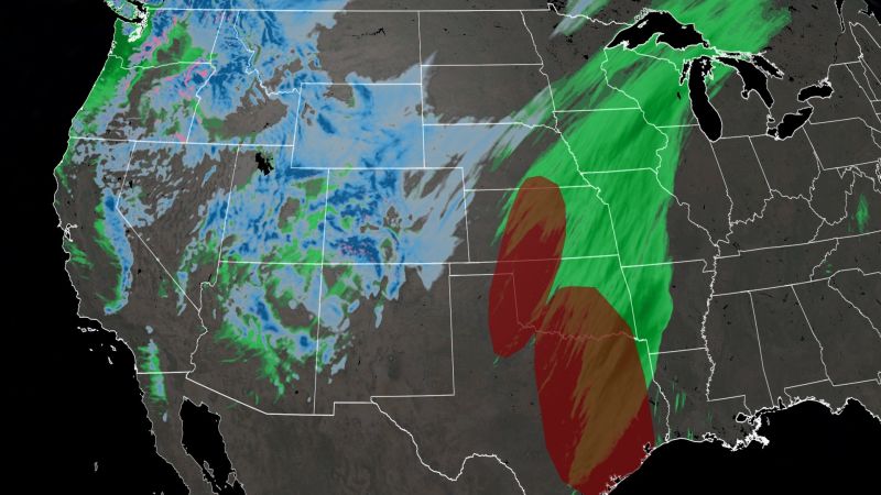 Storm system to bring snow to every Western state, tornado threat to South | CNN