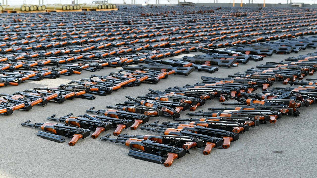 US and French forces seized Iranian-supplied weapons and ammunition ... US and French forces seized Iranian-supplied weapons and ammunition ...