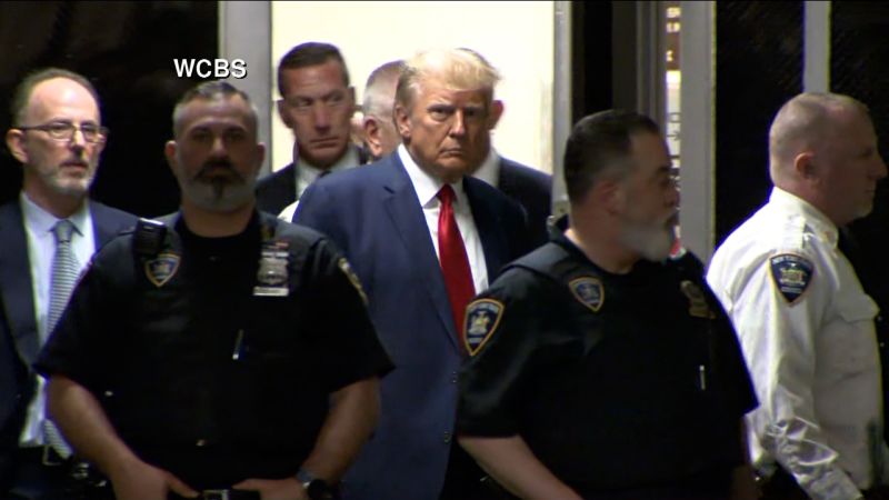 Video shows Trump right after his arrest | CNN Politics