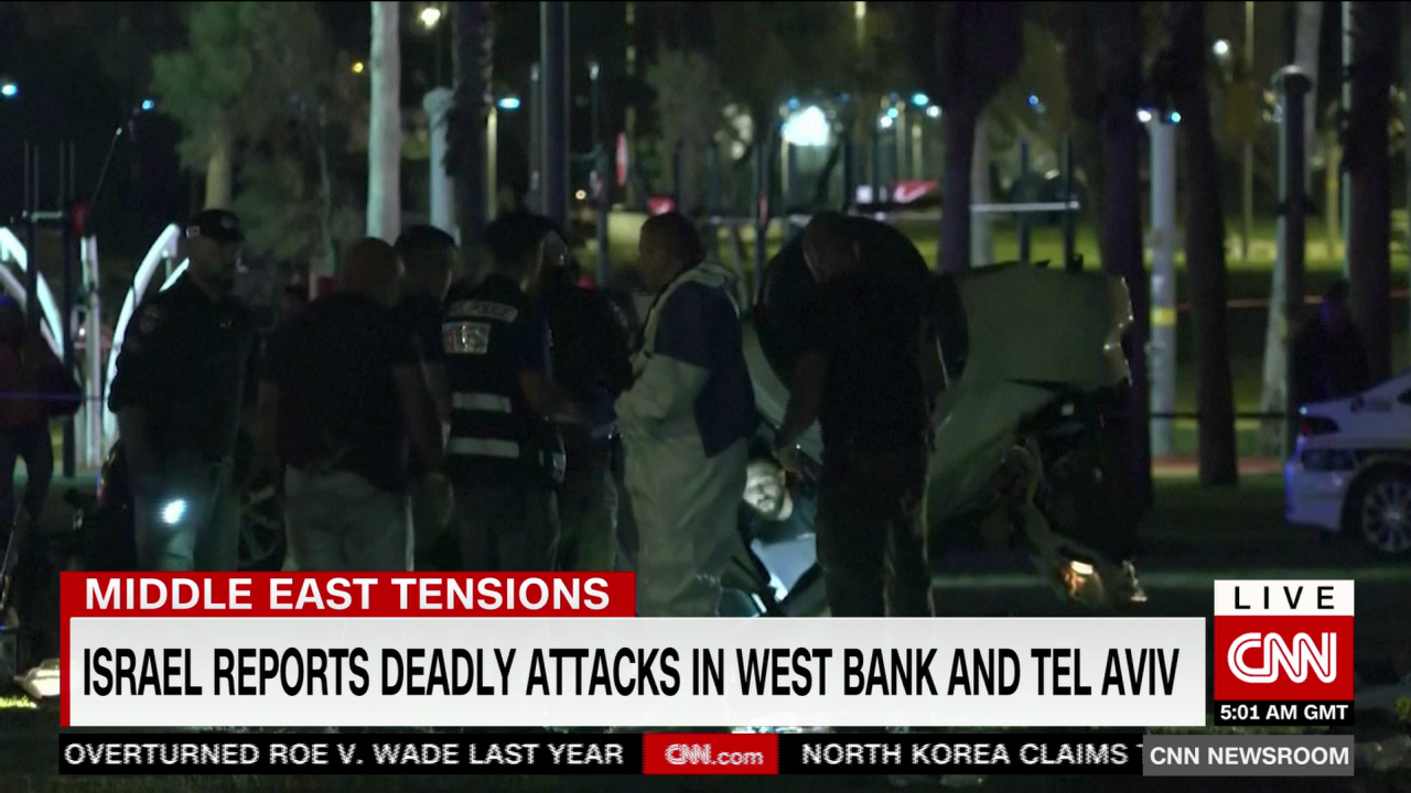 Israel Reports Deadly Attacks In The West Bank And Tel Aviv Cnn
