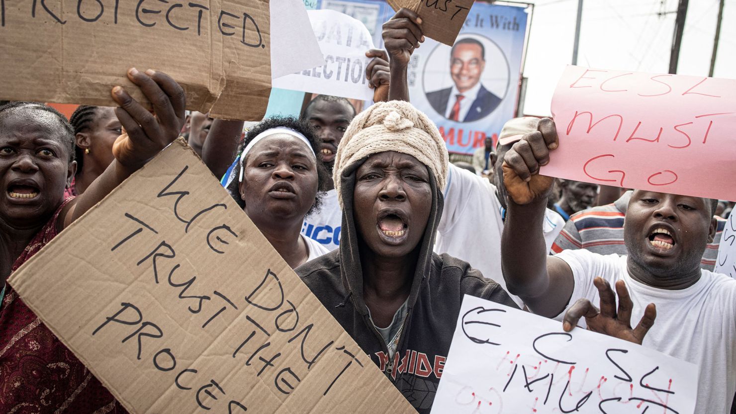 Sierra Leone Election Observers Flag ‘statistical Inconsistencies Cnn