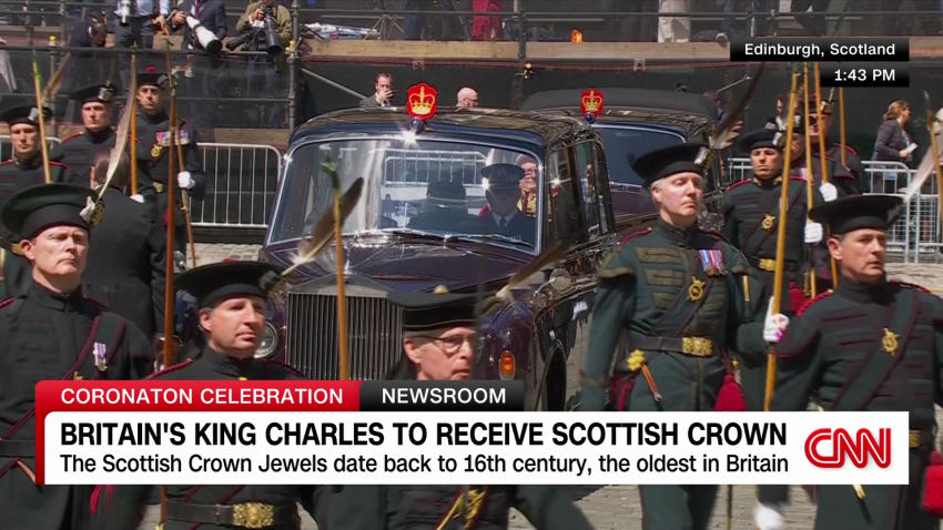 Britain’s King Charles to receive the Scottish Crown Jewels | CNN