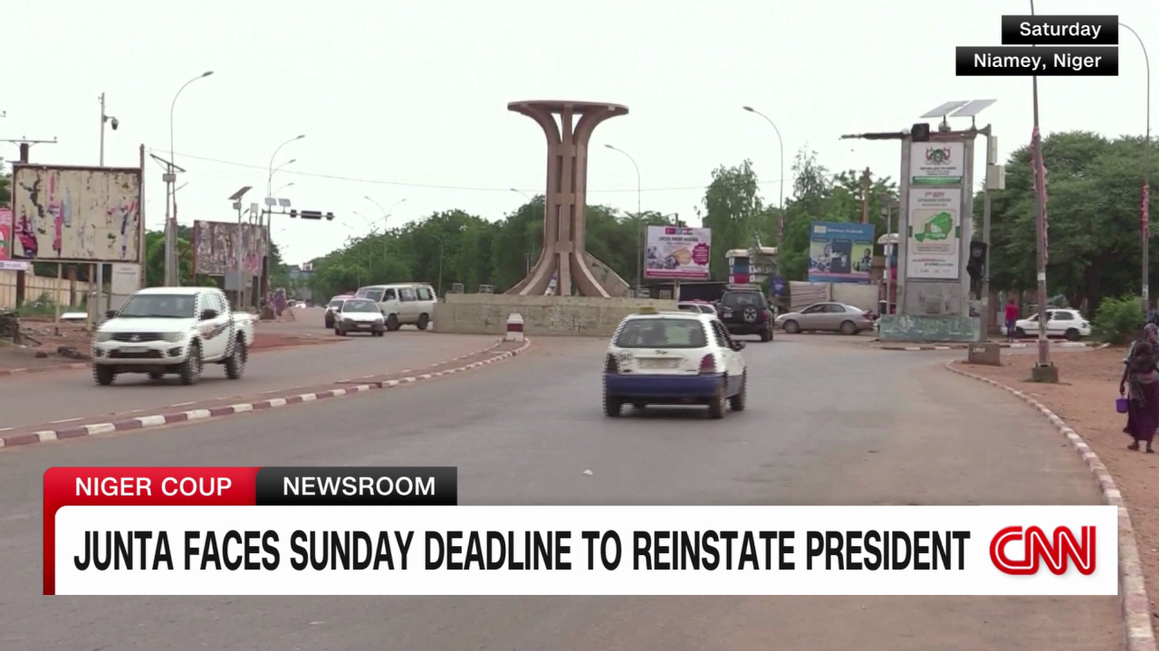 Niger’s coup leader faces a deadline to cede power | CNN