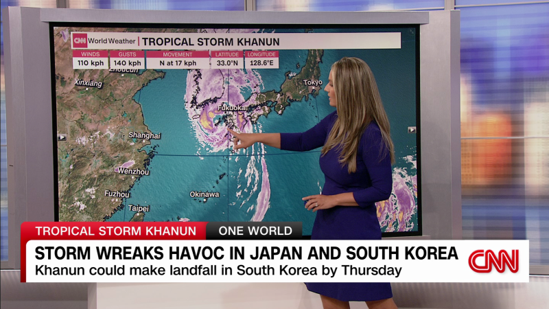 Tropical Storm Khanun on the move | CNN