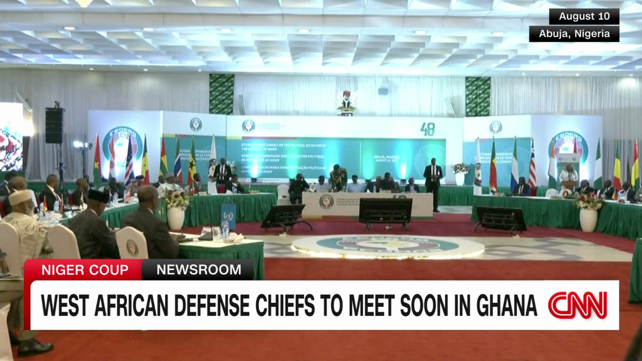 West African defense chiefs to meet in Ghana to discuss Niger Coup | CNN