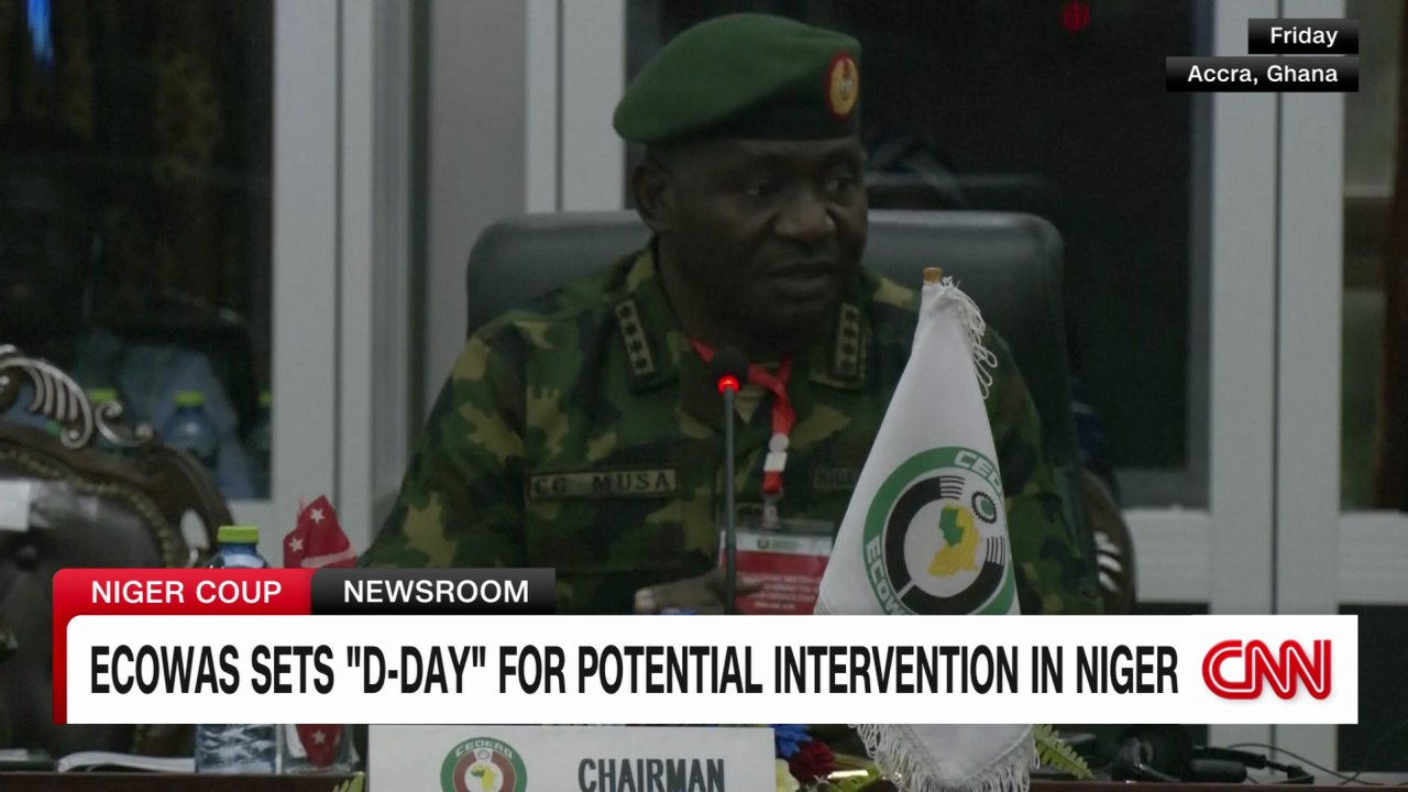ECOWAS has picked a ‘D-Day’ for potential military intervention against the coup in Niger | CNN