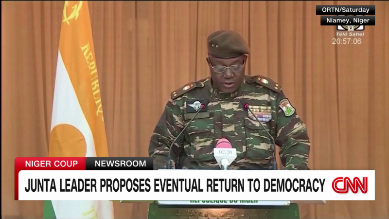 Niger junta leader proposes return to democracy within three years | CNN