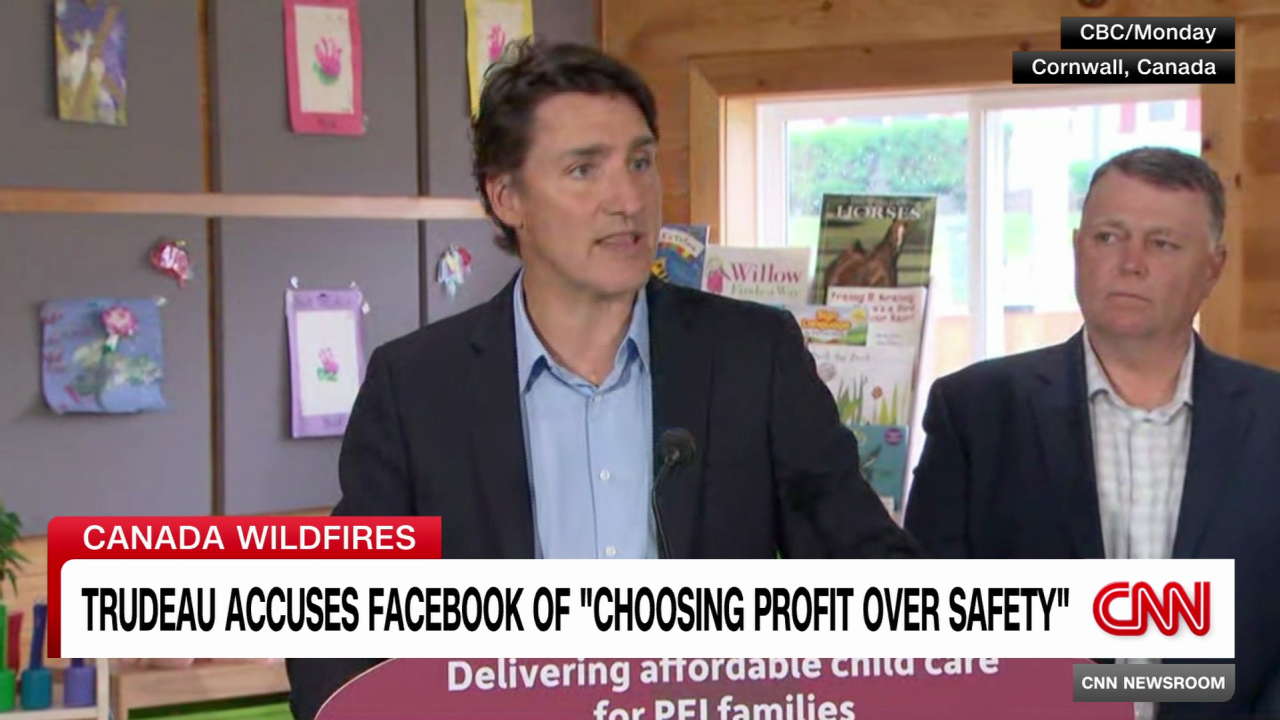 Trudeau Criticizes Facebook News Ban Amid Wildfire Crisis Cnn