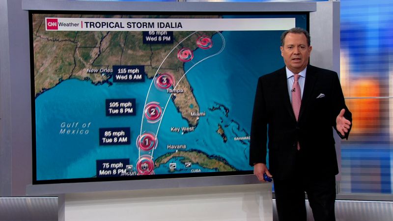 Cnn Meteorologist Breaks Down Tropical Storm Idalia Warnings Cnn