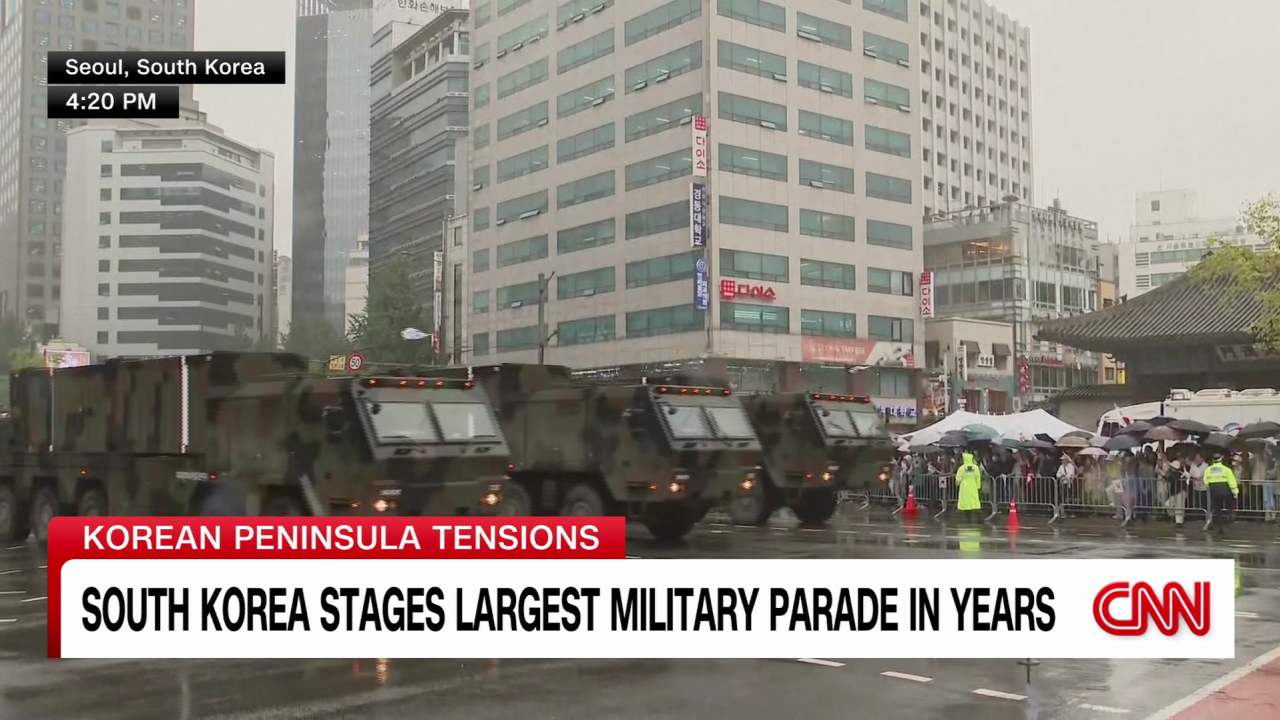South Korea showcases missiles, drones and tanks in rare military parade | CNN