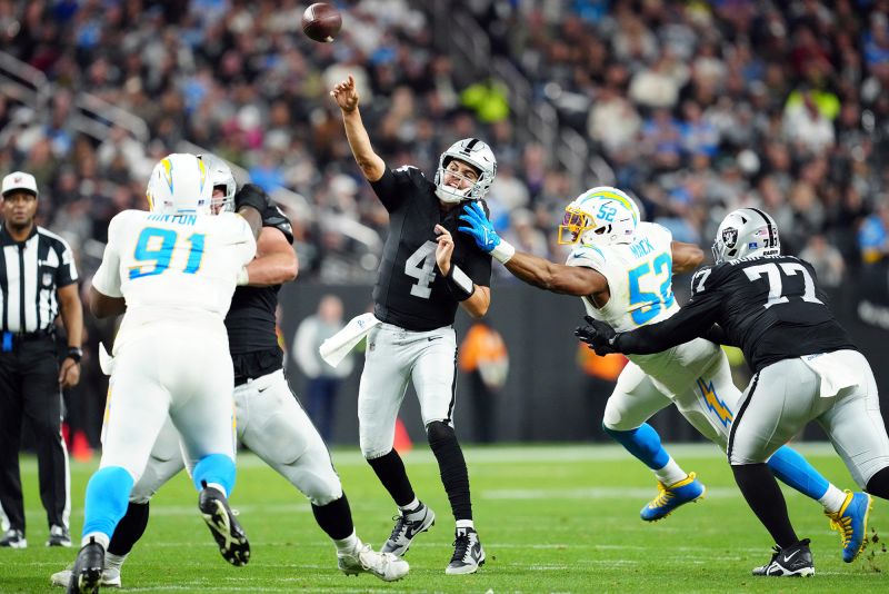 Las Vegas Raiders score a franchise record points haul as they demolish Los Angeles Chargers CNN