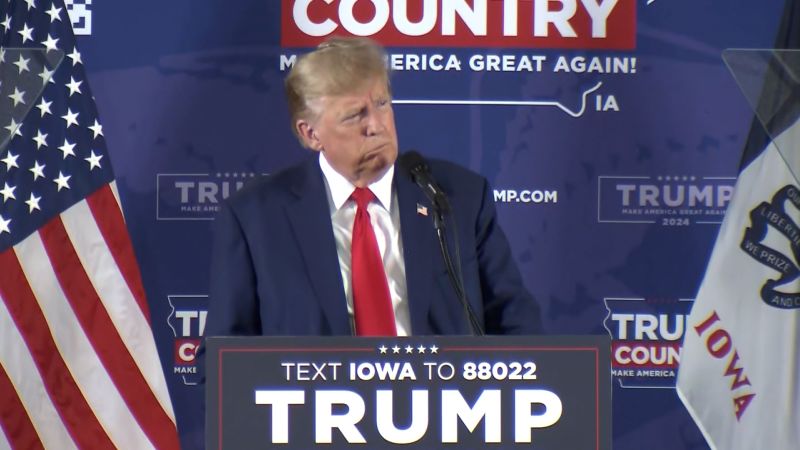 Trump fires back at Biden in Iowa speech | CNN Politics