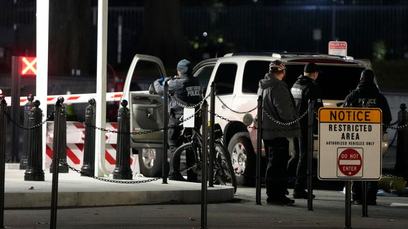 Driver Detained After Crashing Car Into Exterior Gate Of White House
