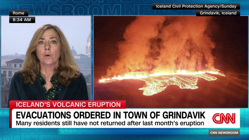 Eruptive new fissure opens into Iceland volcano | CNN