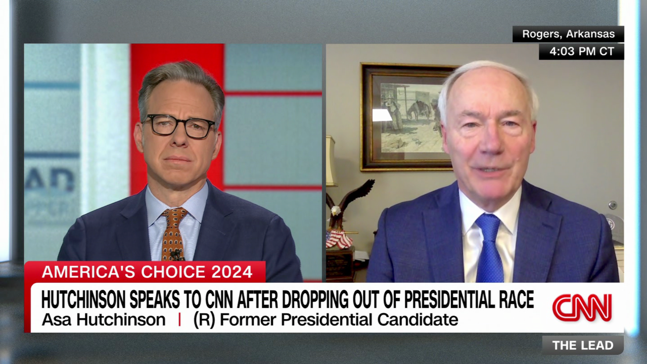 Asa Hutchinson speaks after suspending presidential campaign | CNN Politics