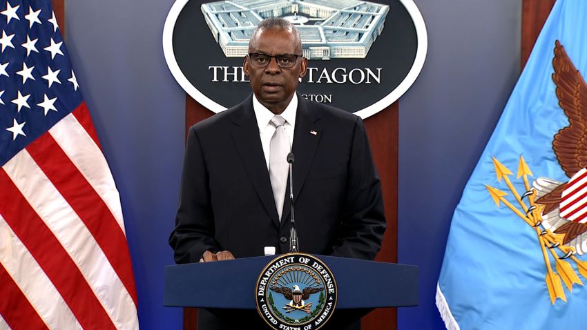 Defense Secretary Lloyd Austin Holds First Press Conference Since