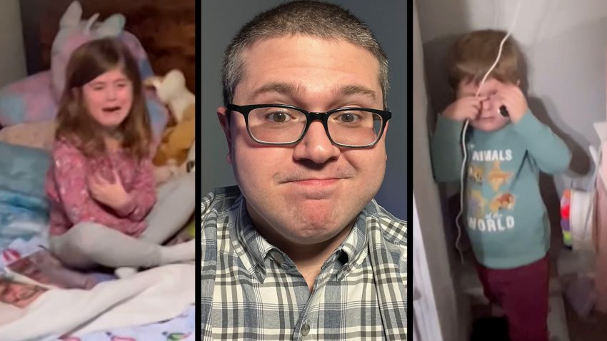 Dad’s freshly shaved face sends kids into a tailspin in viral video | CNN